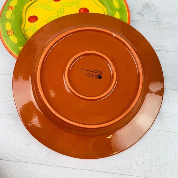 Hausenware | Dining | Hausenware Cherries Yellow Dinner Plates Set 4 ...